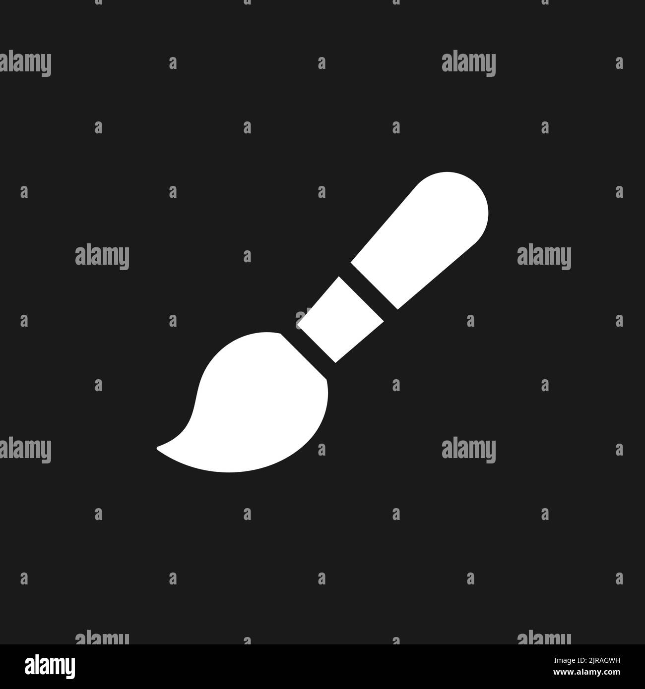 Brush dark mode glyph ui icon Stock Vector Image & Art - Alamy