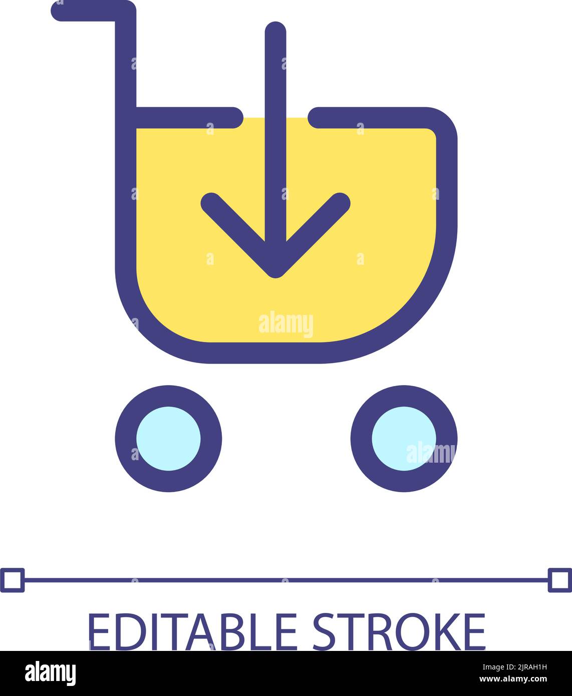 Pixel art shopping cart hi-res stock photography and images - Alamy