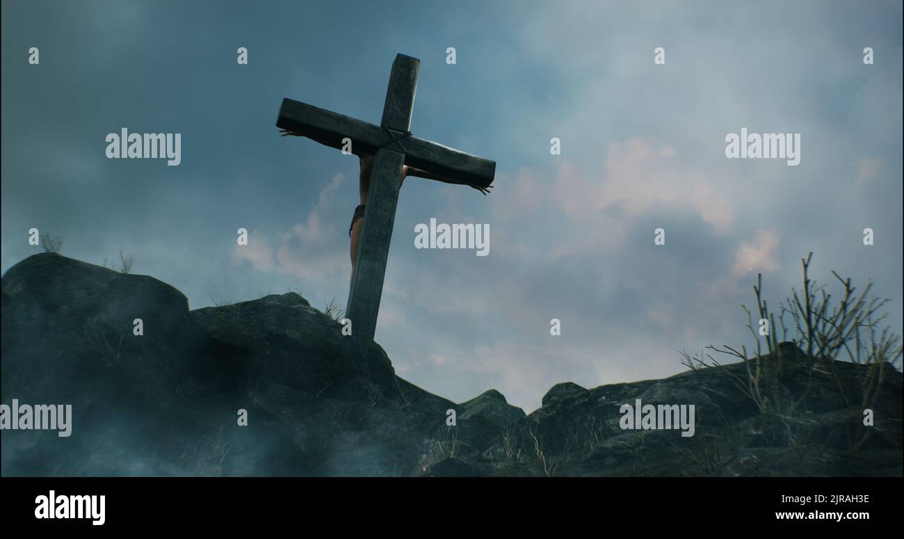 Jesus hanging on the cross hi-res stock photography and images - Alamy