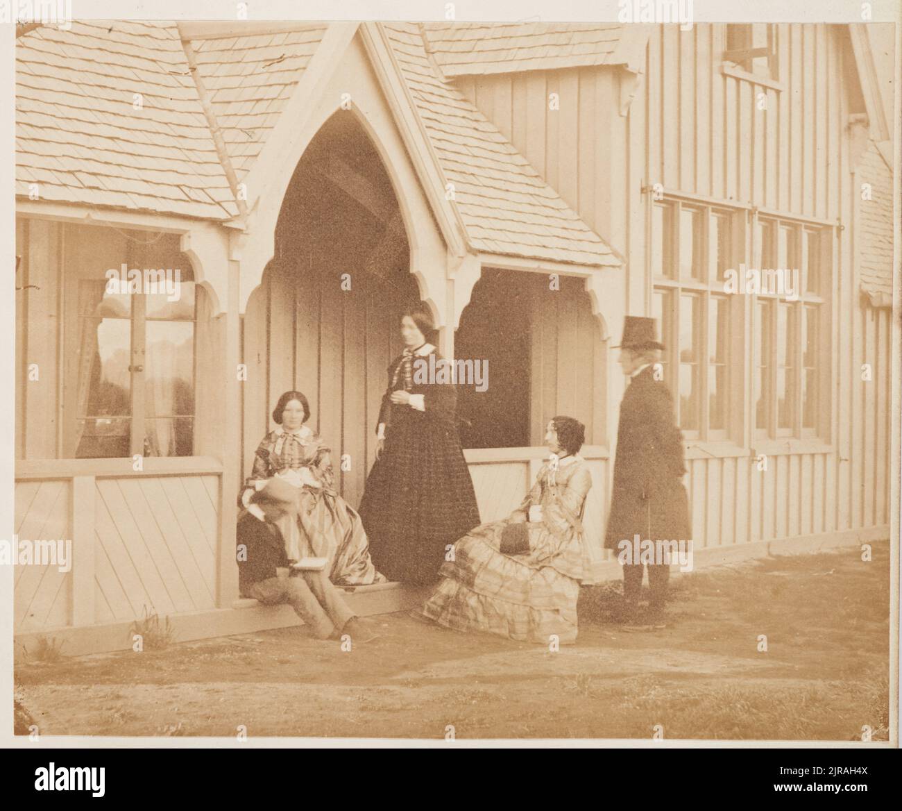 [Bishop's family], 20 May 1858/9, Christchurch, by Dr Alfred Barker ...