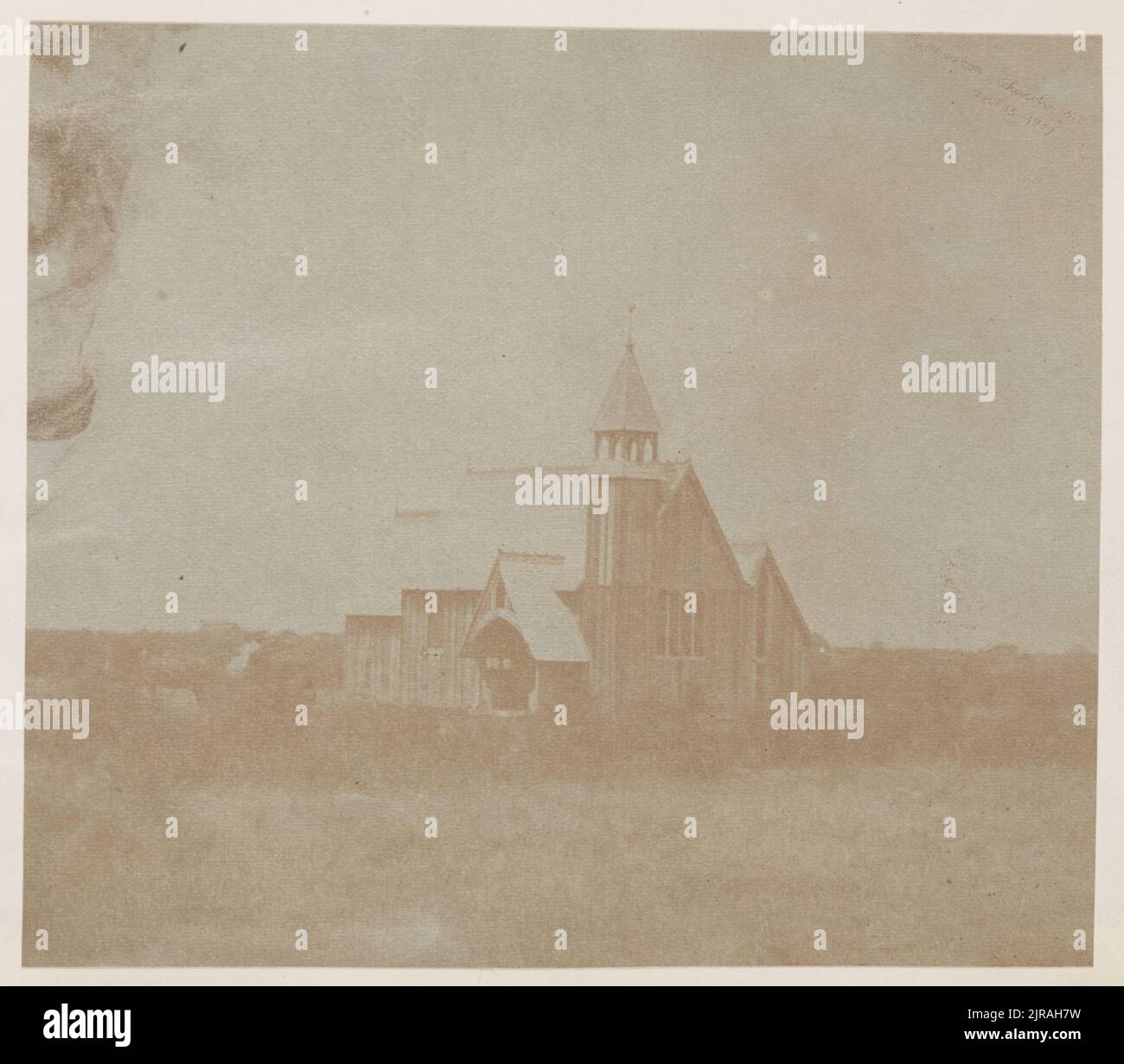 Riccarton Church, NZ, 15 February 1859, Christchurch, by Dr Alfred ...