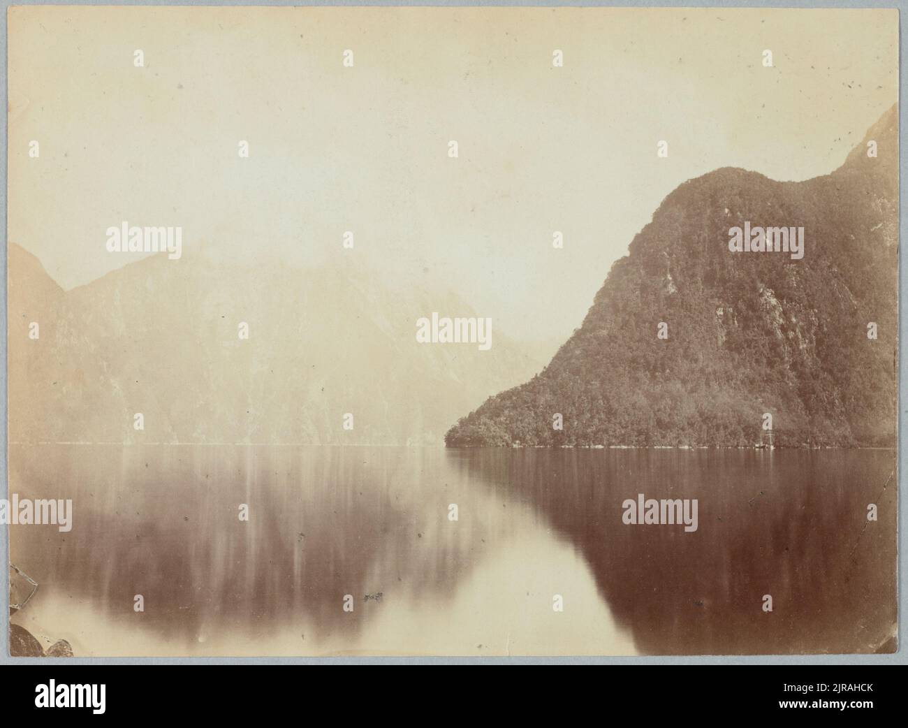 Milford Sound from Harrison Cove, 1874, Milford Sound, by Burton ...