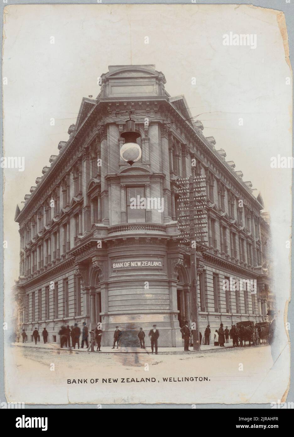 Bank of New Zealand, Wellington, 1880s, Wellington, by Burton Brothers ...