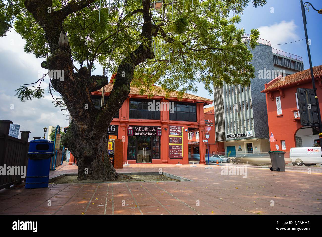 Malacca, Malaysia - August 10, 2022: Red square or Dutch square in the ...