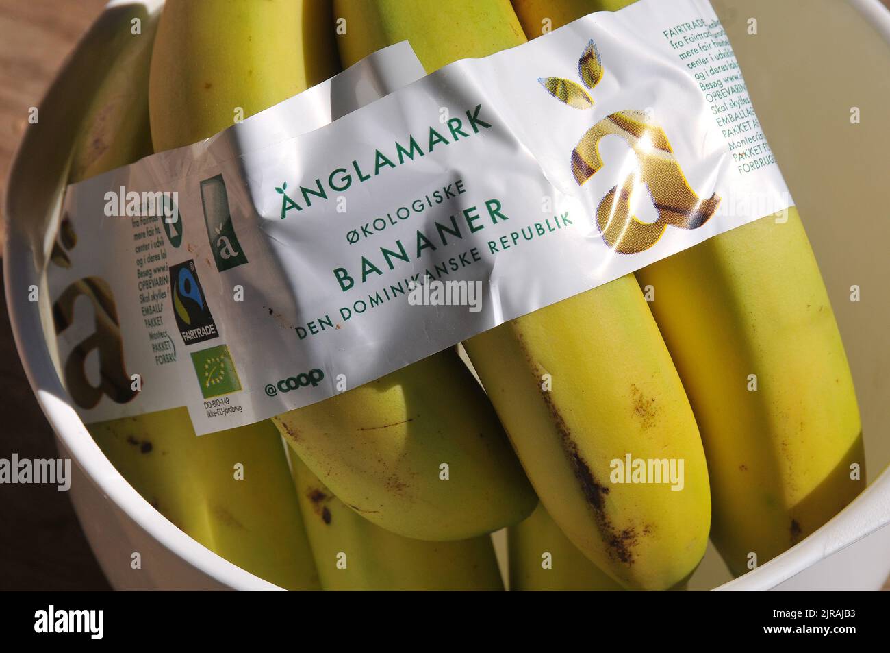Copenhagen /Denmark/23 August 2022/ Organic banana fruit imported from ...