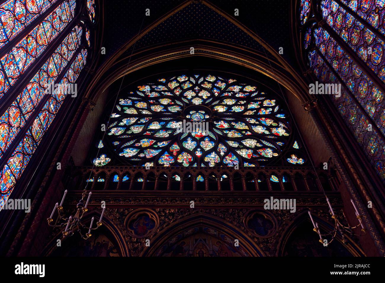 PARIS, FRANCE -APRIL 8, 2018: The Sainte-Chapelle is a royal chapel in ...