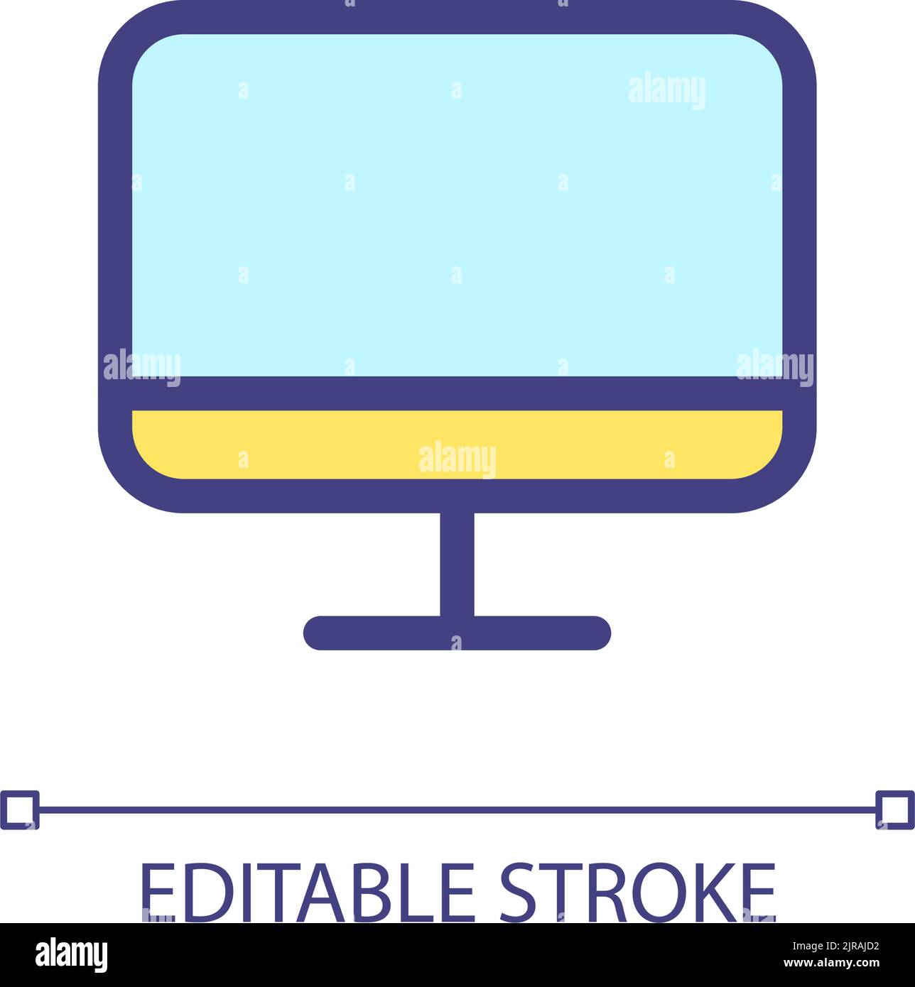 TV display pixel perfect RGB color ui icon Stock Vector Image & Art - Alamy