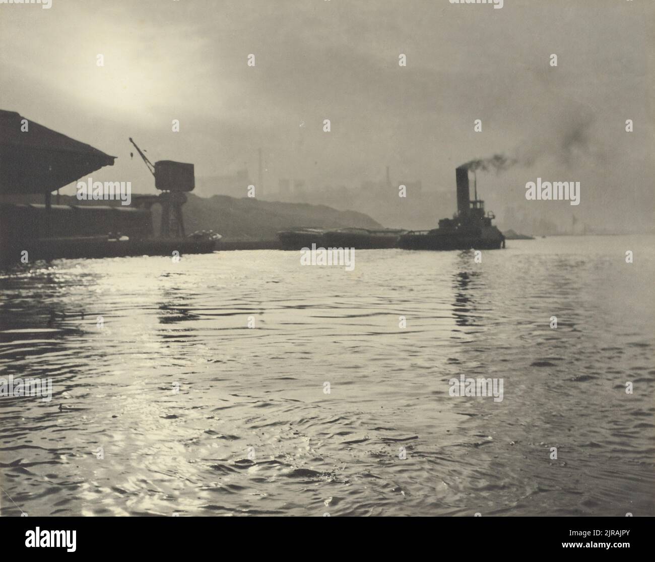 Evening, London Docks, circa 1935-1939, United Kingdom, by Marion ...