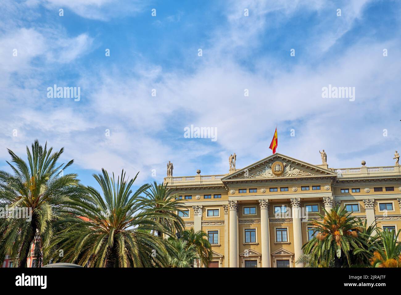 Military Government building in Barcelona Stock Photo - Alamy
