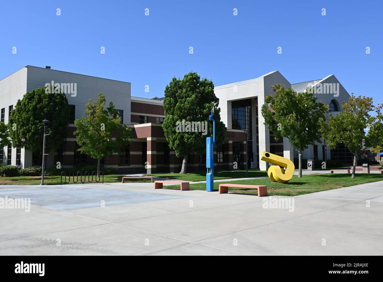 IRVINE, CALIFORNIA - 21 AUG 2022: The Library on the Campus of Irvine ...