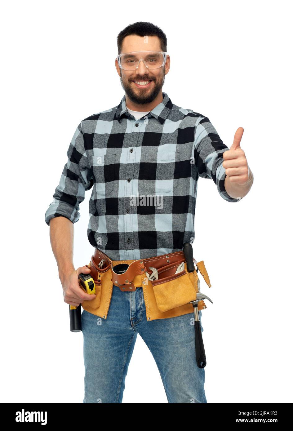 Construction worker tool belt Cut Out Stock Images & Pictures - Alamy