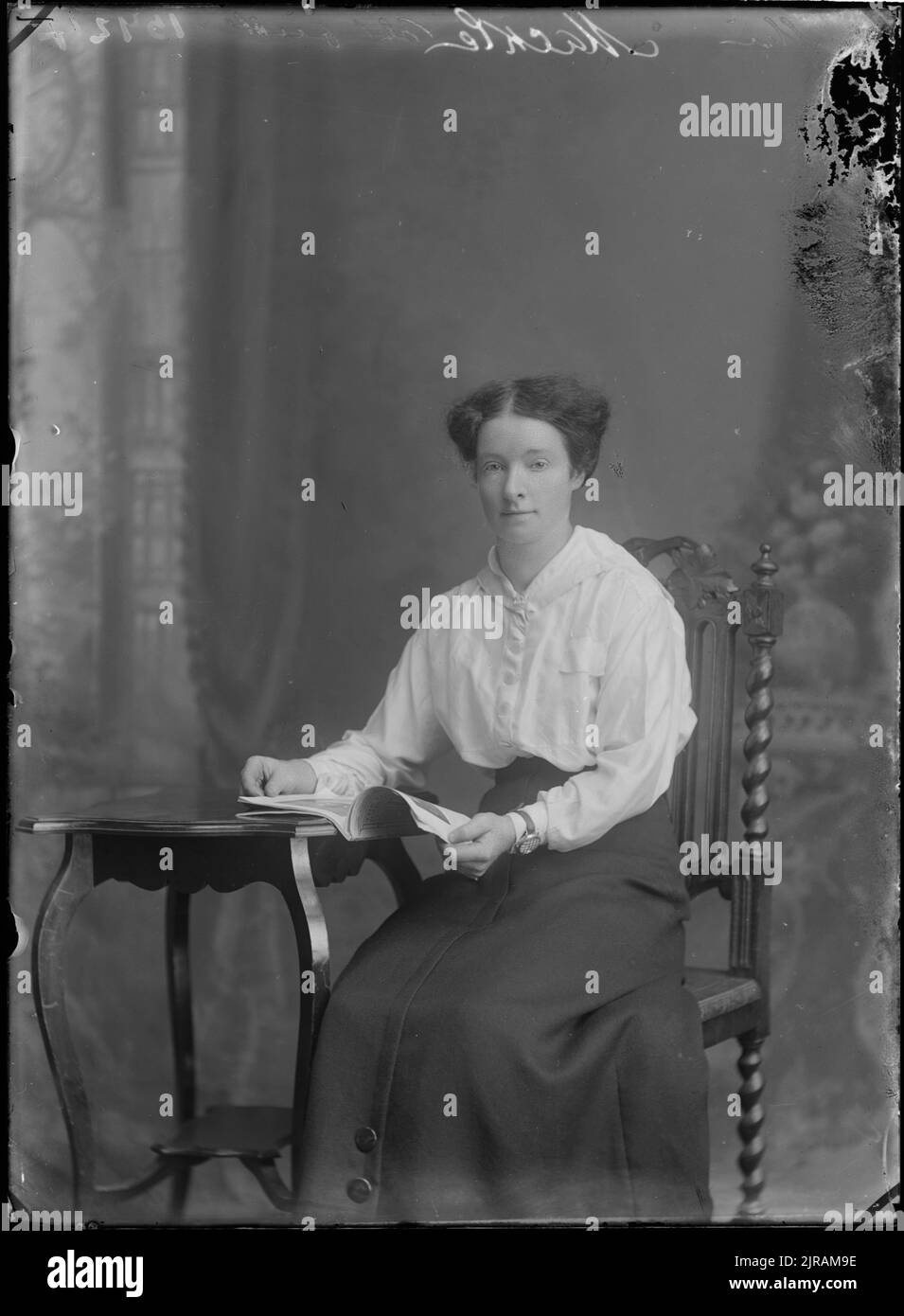 Miss Mackle, circa 1920, Wellington, by Berry & Co Stock Photo - Alamy