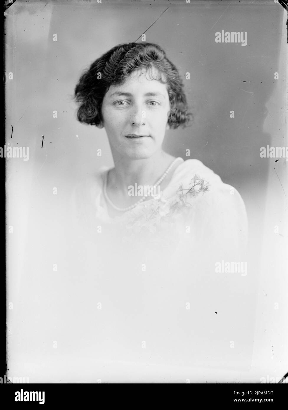 Portrait of an unidentified woman, circa 1920, Wellington, by Berry ...