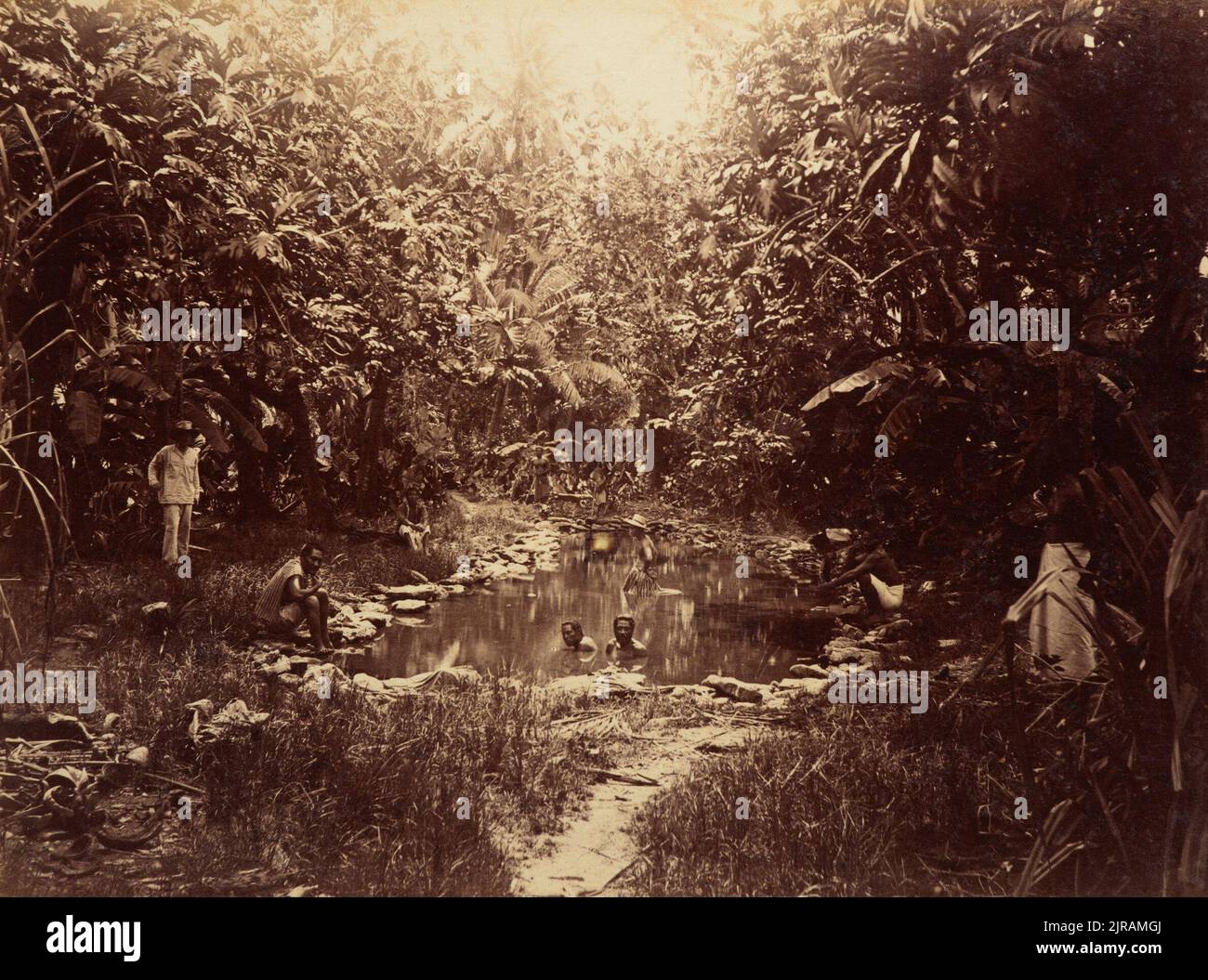 Washing Hole Funafuti. From the album: Views in the Pacific Islands ...