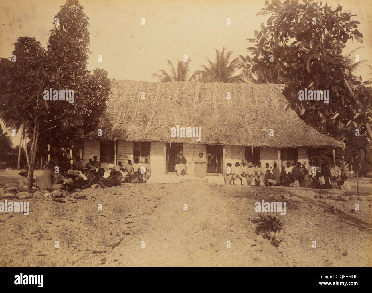 Mission House Arorai. From the album: Views in the Pacific Islands ...
