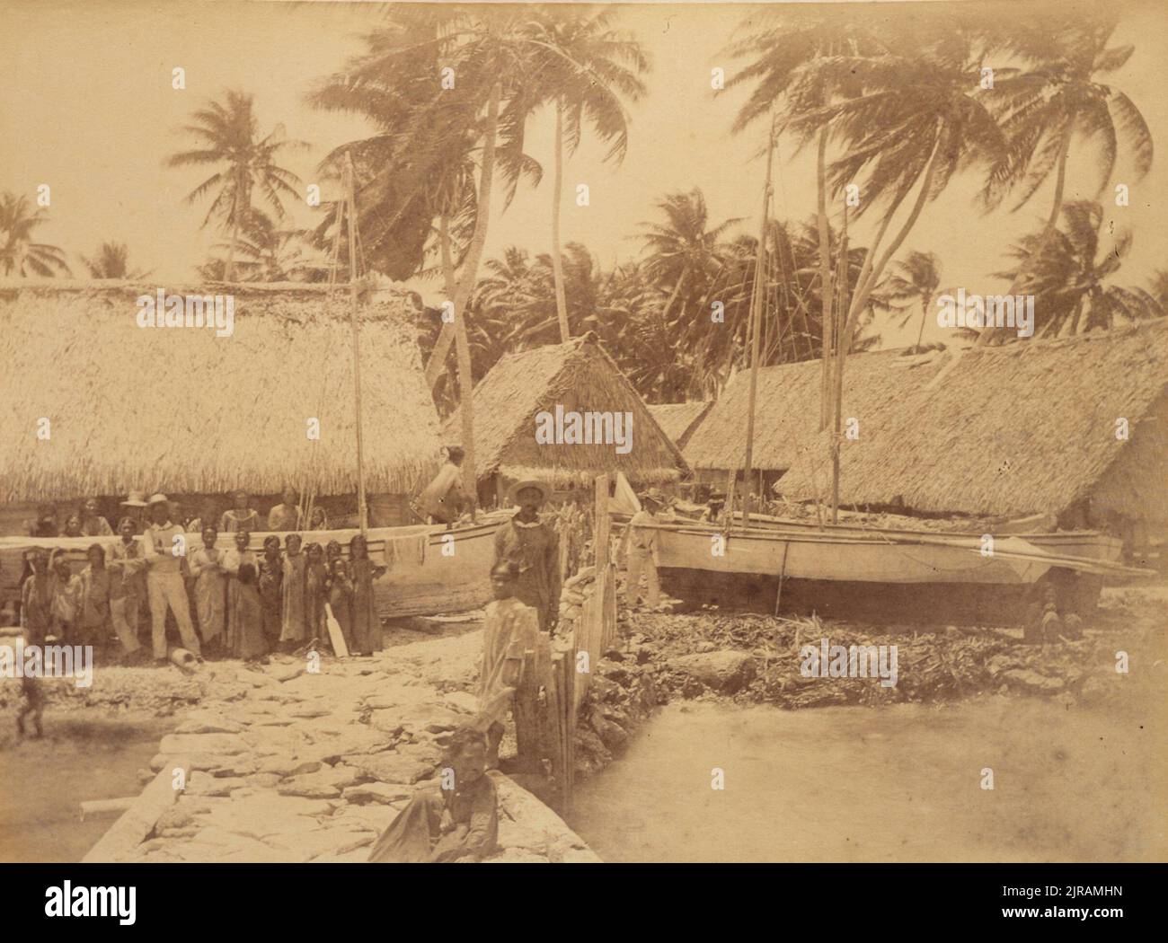 Penrhyn. From the album: Views in the Pacific Islands, 1886, Penrhyn ...