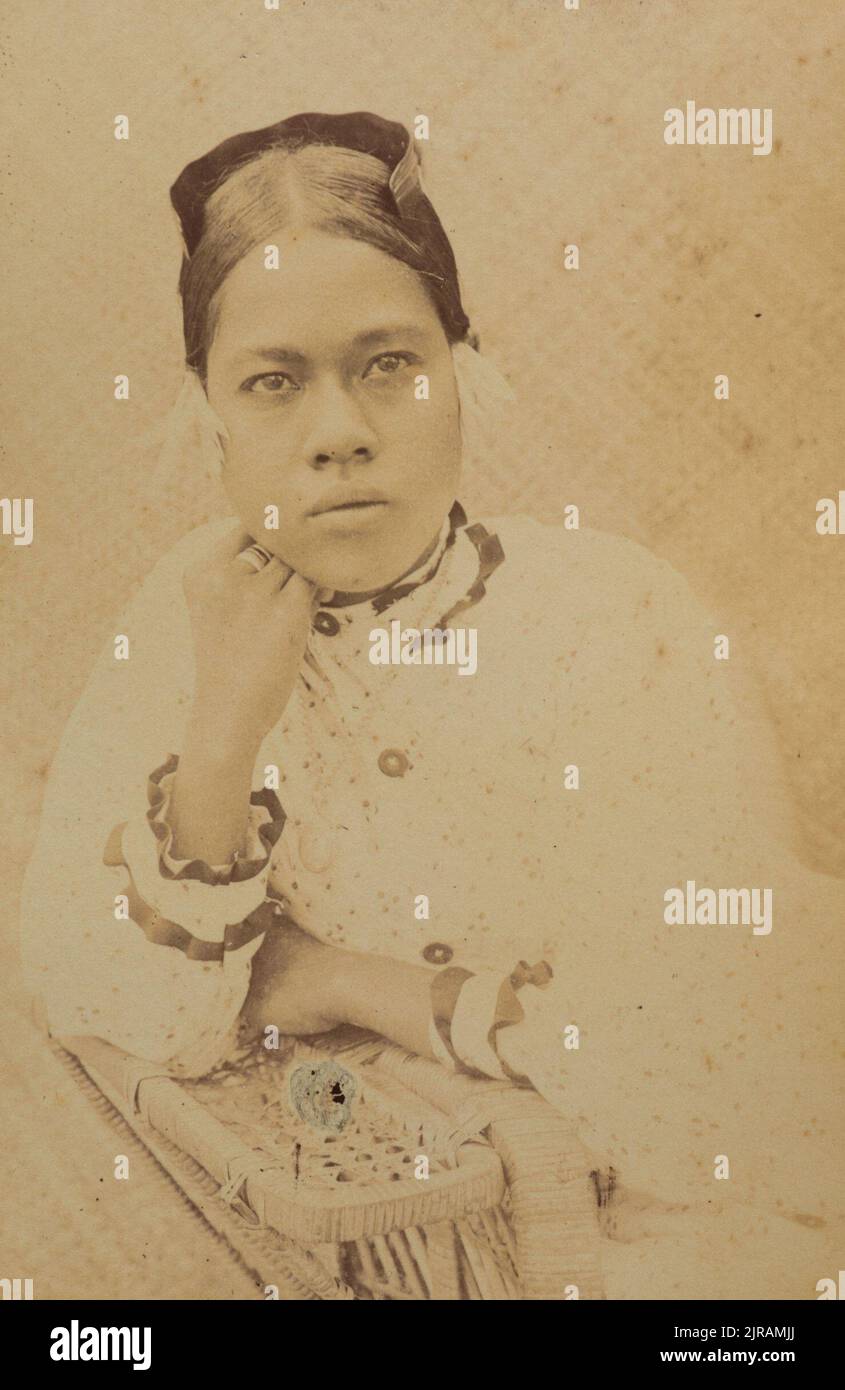 Majuro woman. From the album: Views in the Pacific Islands, 1886 ...