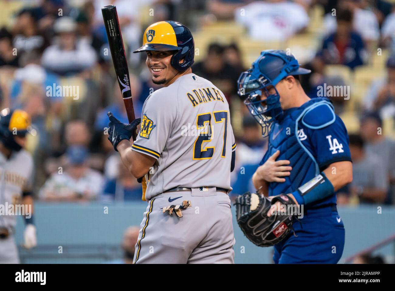 Milwaukee Brewers shortstop Willy Adames (27) during a MLB game against ...