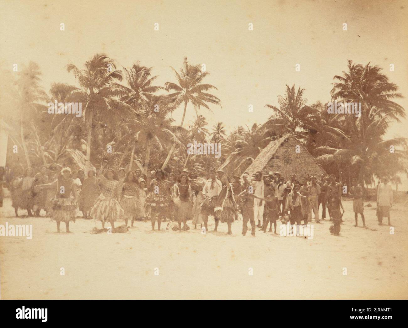 Dancing Funafuti. From the album: Views in the Pacific Islands, 1886 ...