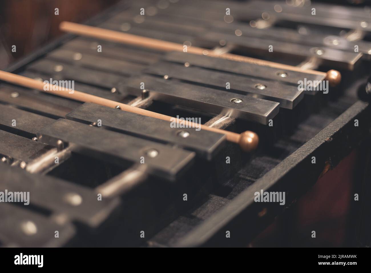 A closeup of a xylophone marimba with blurred background Stock Photo ...