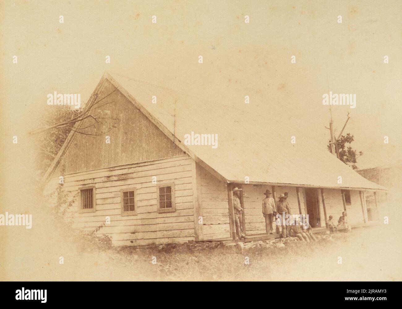 Station Pohnpei. From the album: Views in the Pacific Islands, 1886 ...
