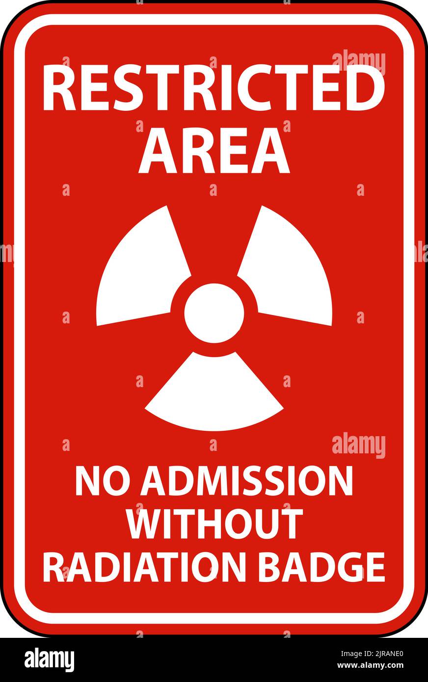 No Admission Without Badge Sign On White Background Stock Vector Image ...