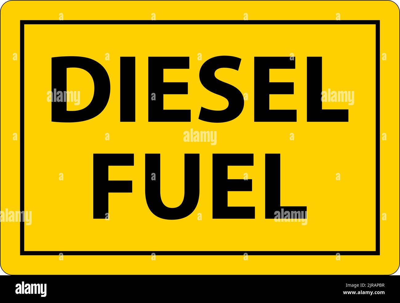 Danger Diesel Fuel Sign On White Background Stock Vector Image & Art ...