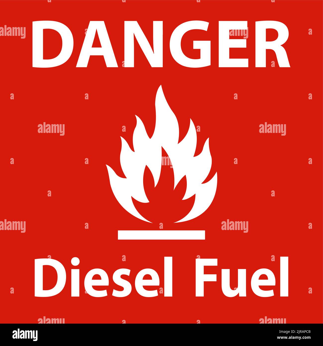 Danger Diesel Fuel Sign On White Background Stock Vector Image & Art ...