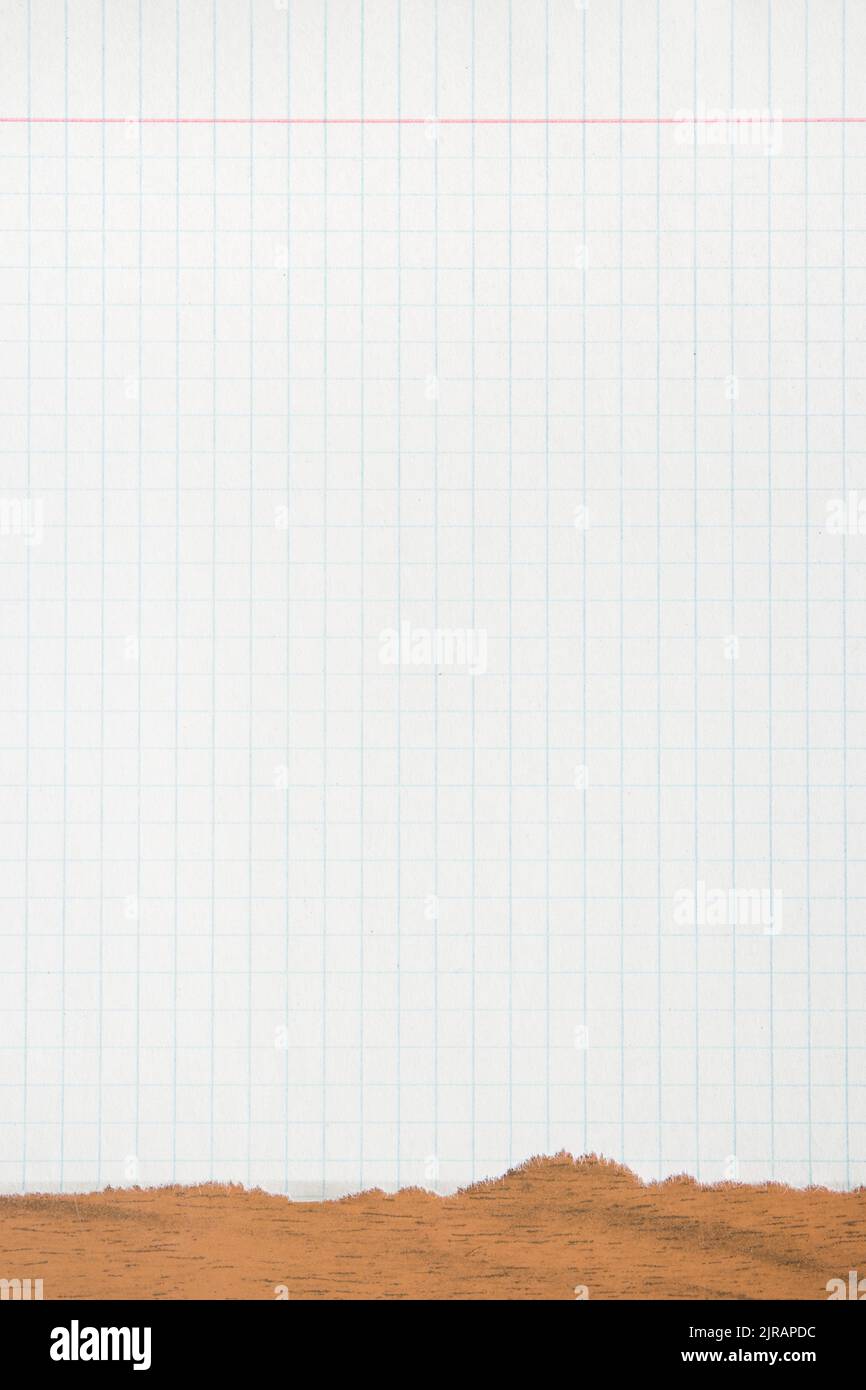Blank sheet of paper on table hi-res stock photography and images - Alamy
