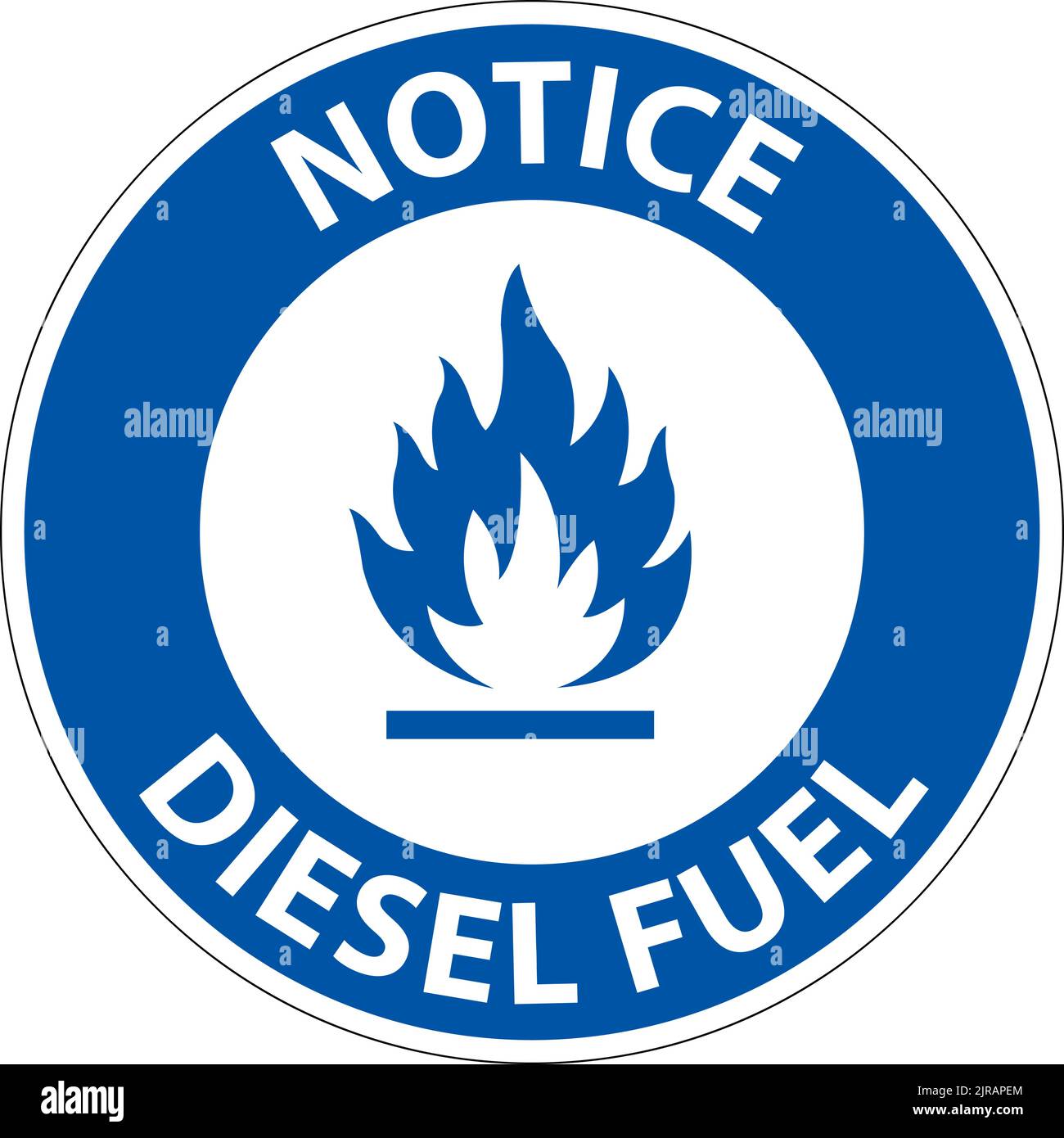 Notice Diesel Fuel Sign On White Background Stock Vector Image & Art ...