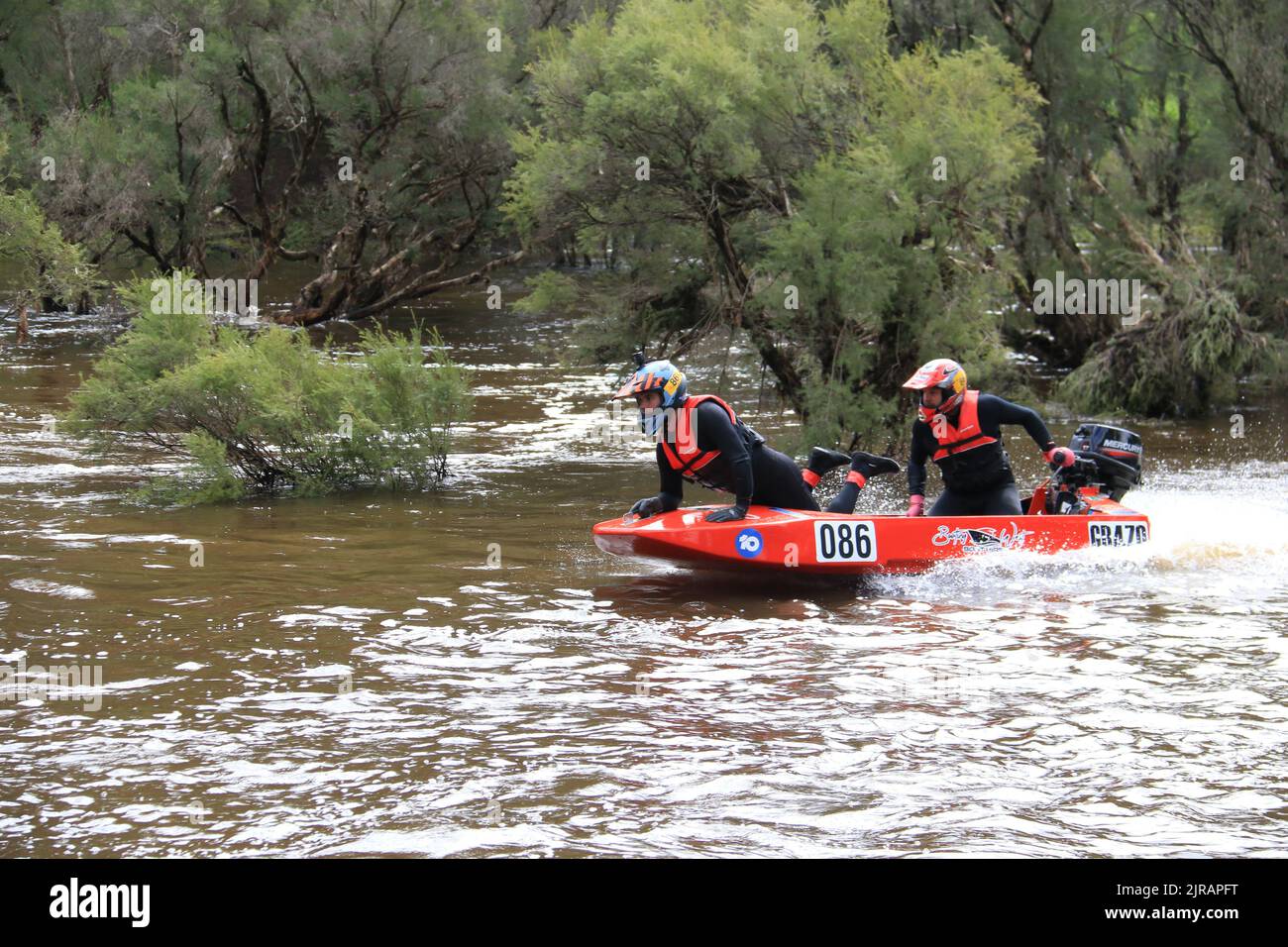 Power Boats Passing Through Swan Valley, Avon Descent 2022 Boat Race ...
