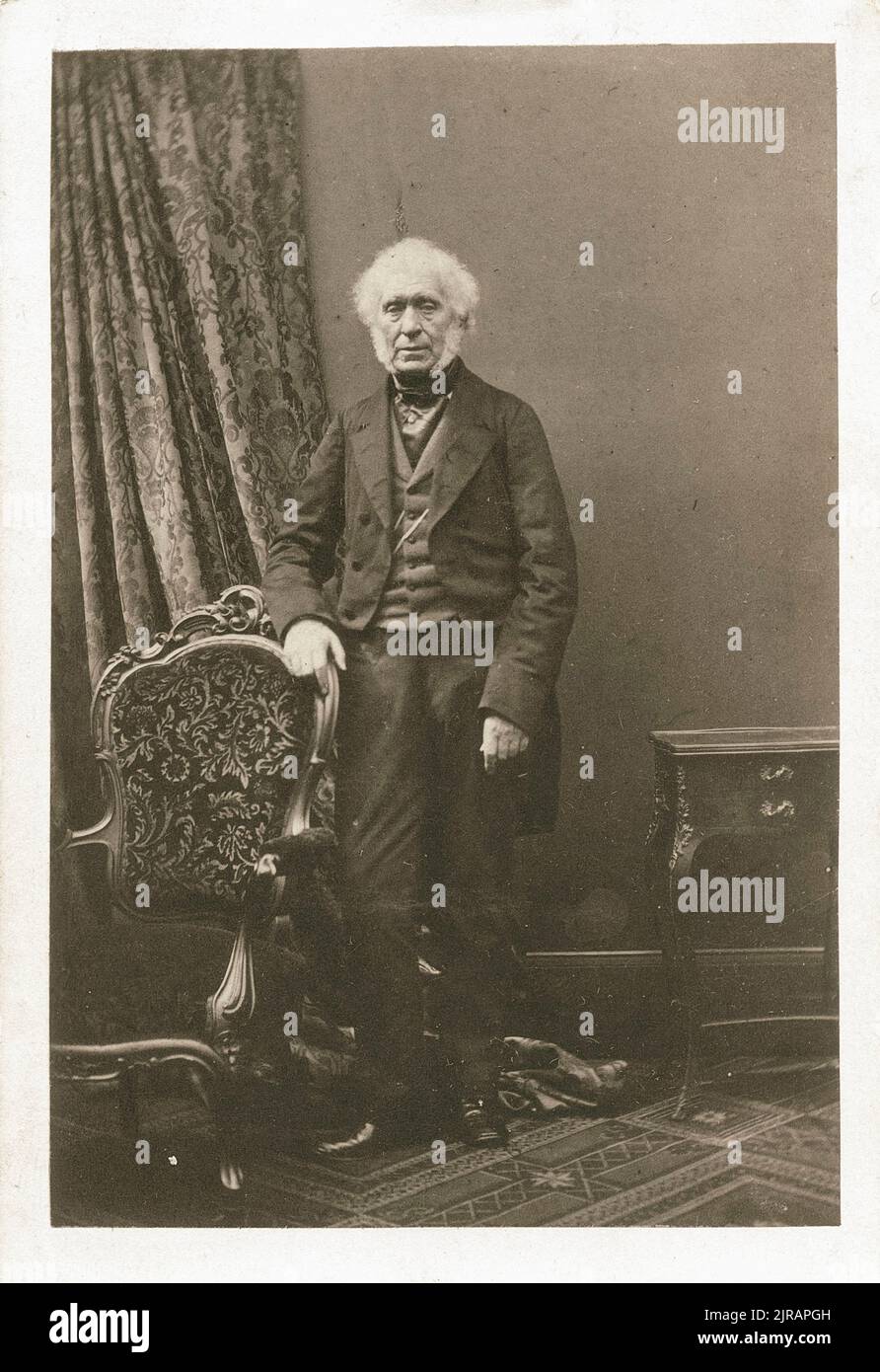 Portrait of Scottish scientist, inventor and writer Sir David Brewster ...