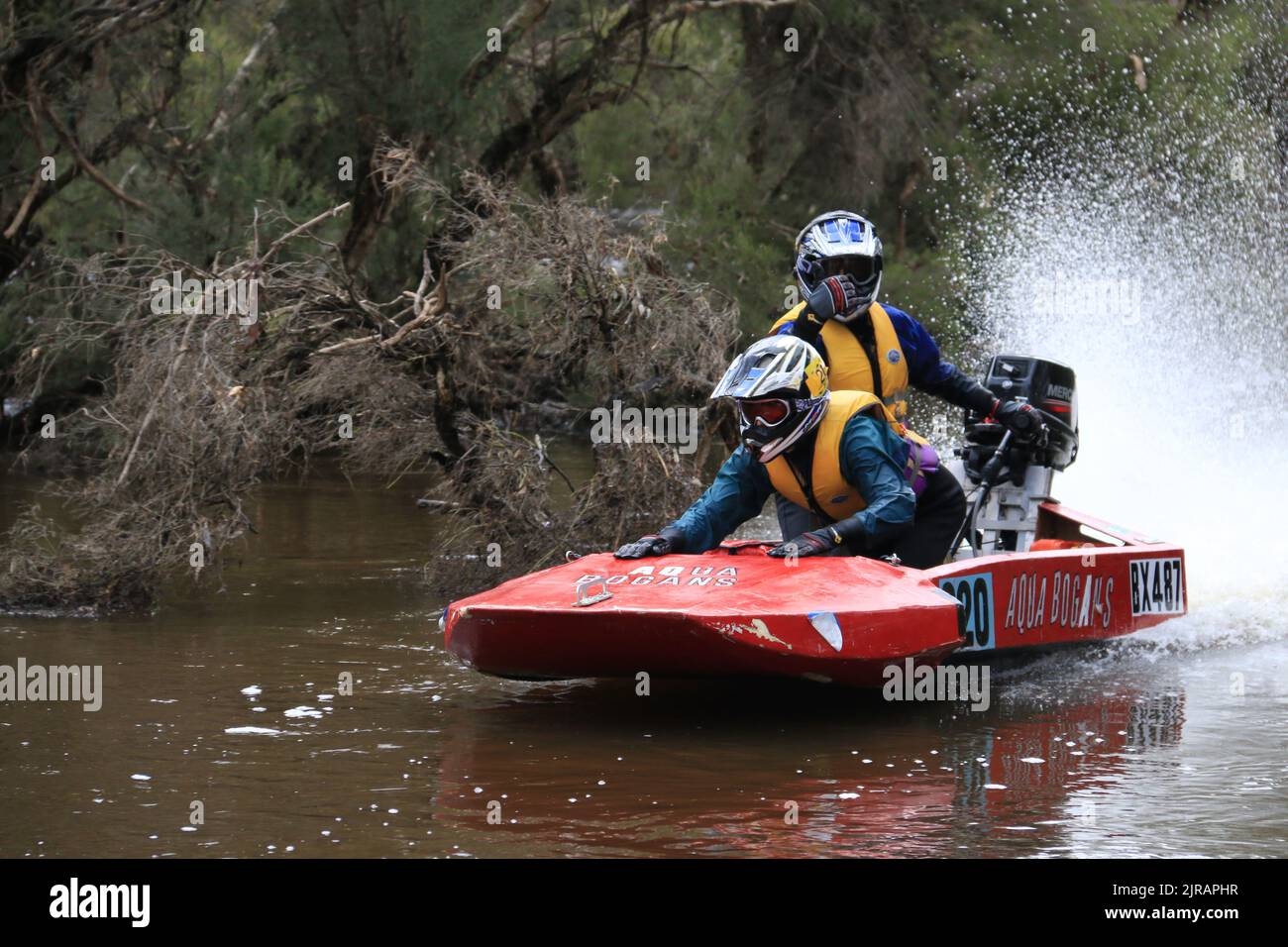 Power Boats Passing Through Swan Valley, Avon Descent 2022 Boat Race ...