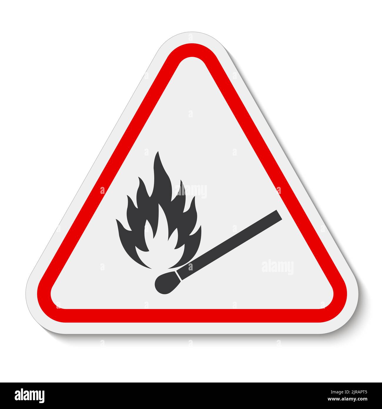 Red open fire prohibited Cut Out Stock Images & Pictures - Alamy