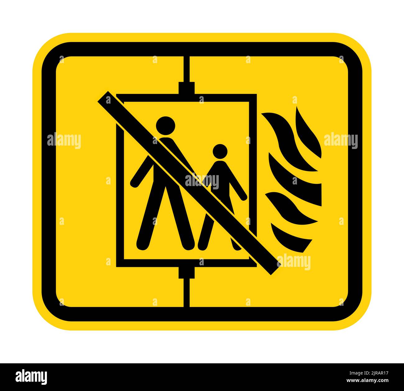 Fire Do not use the elevator Stock Vector Image & Art - Alamy