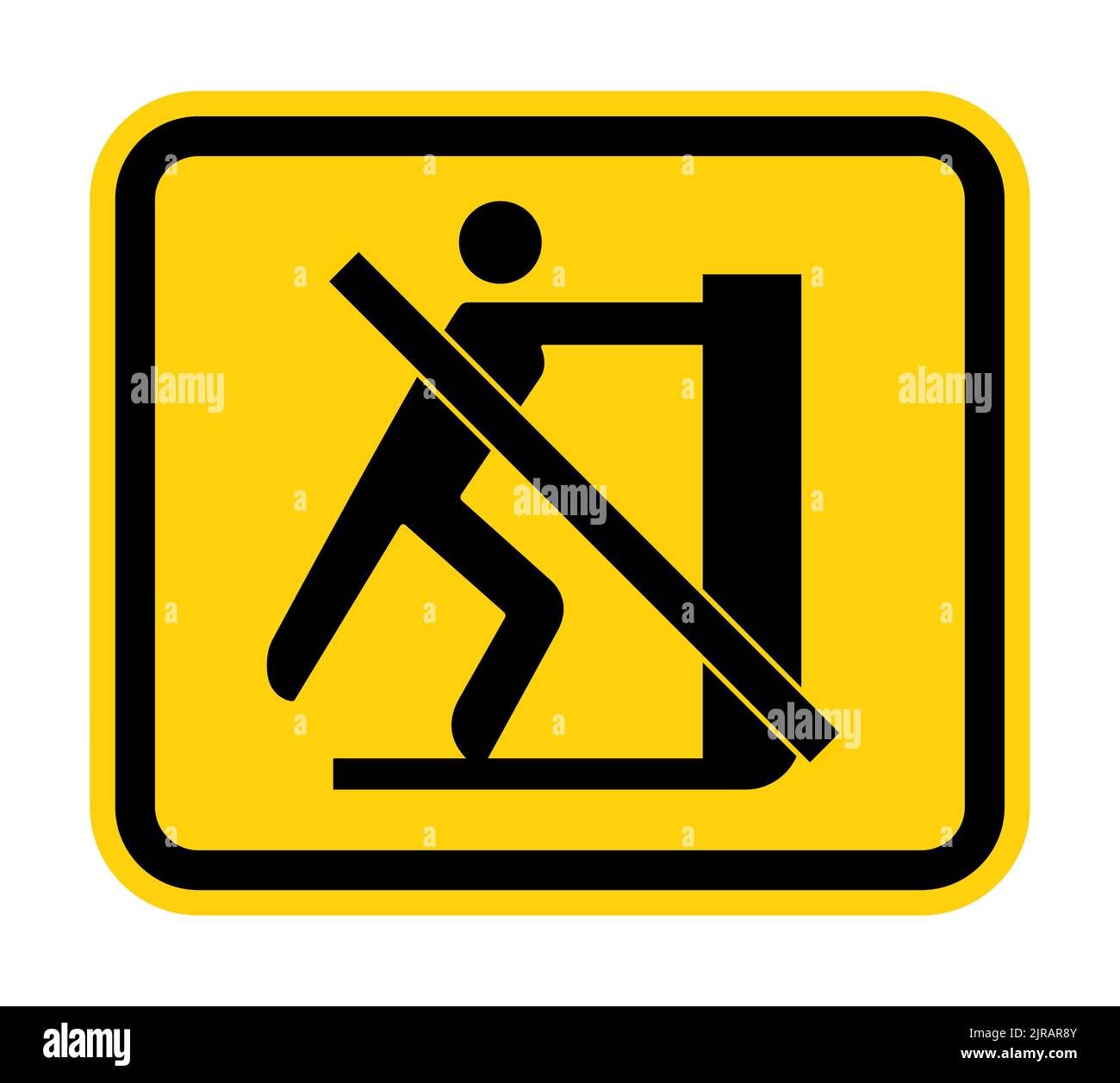 Symbol No Reaching label Stock Vector Image & Art - Alamy