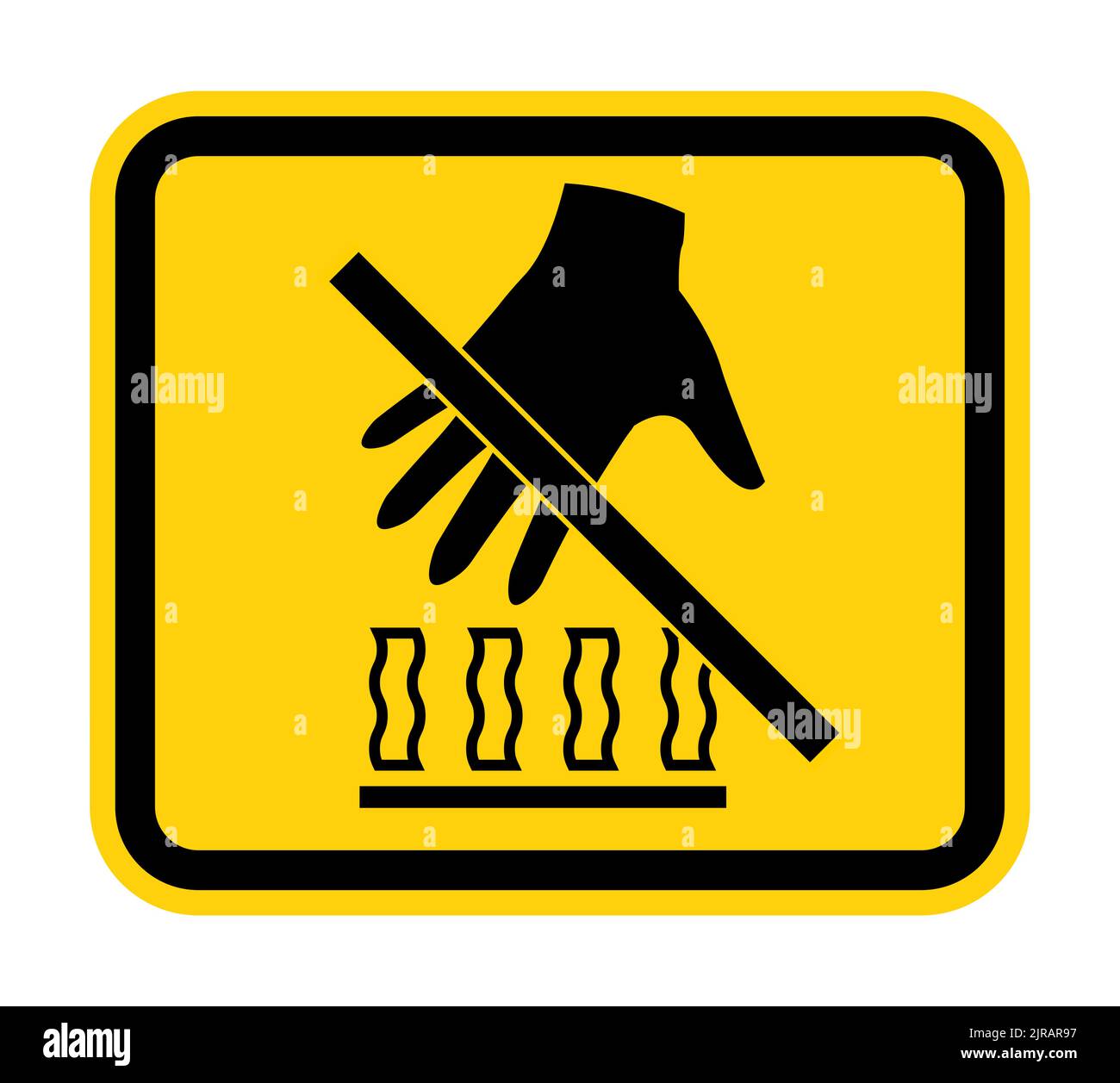 Hot Surface Do Not Touch Symbol Stock Vector Image & Art - Alamy