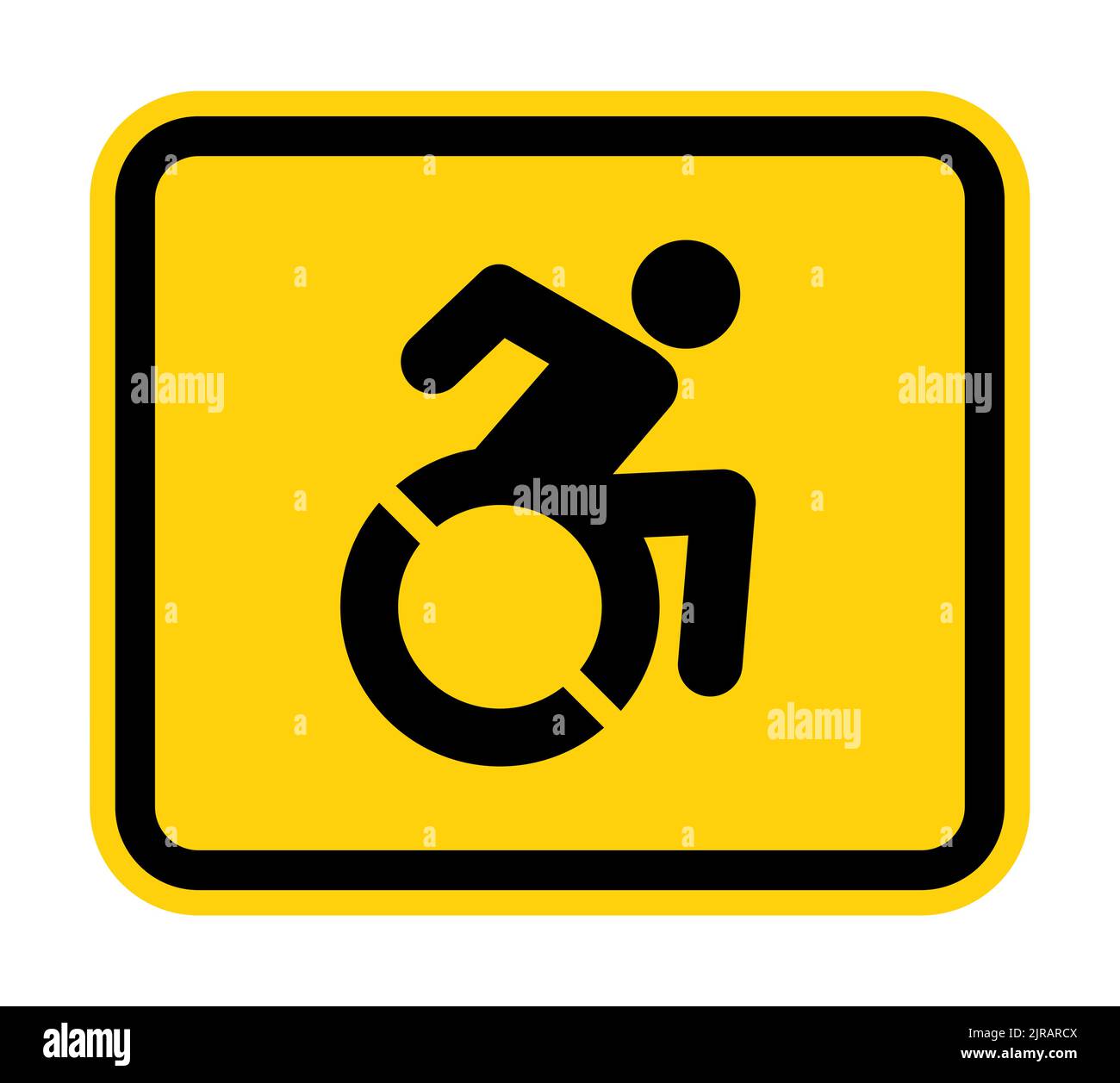 Accessible Parking Sign On White Background Stock Vector Image & Art ...