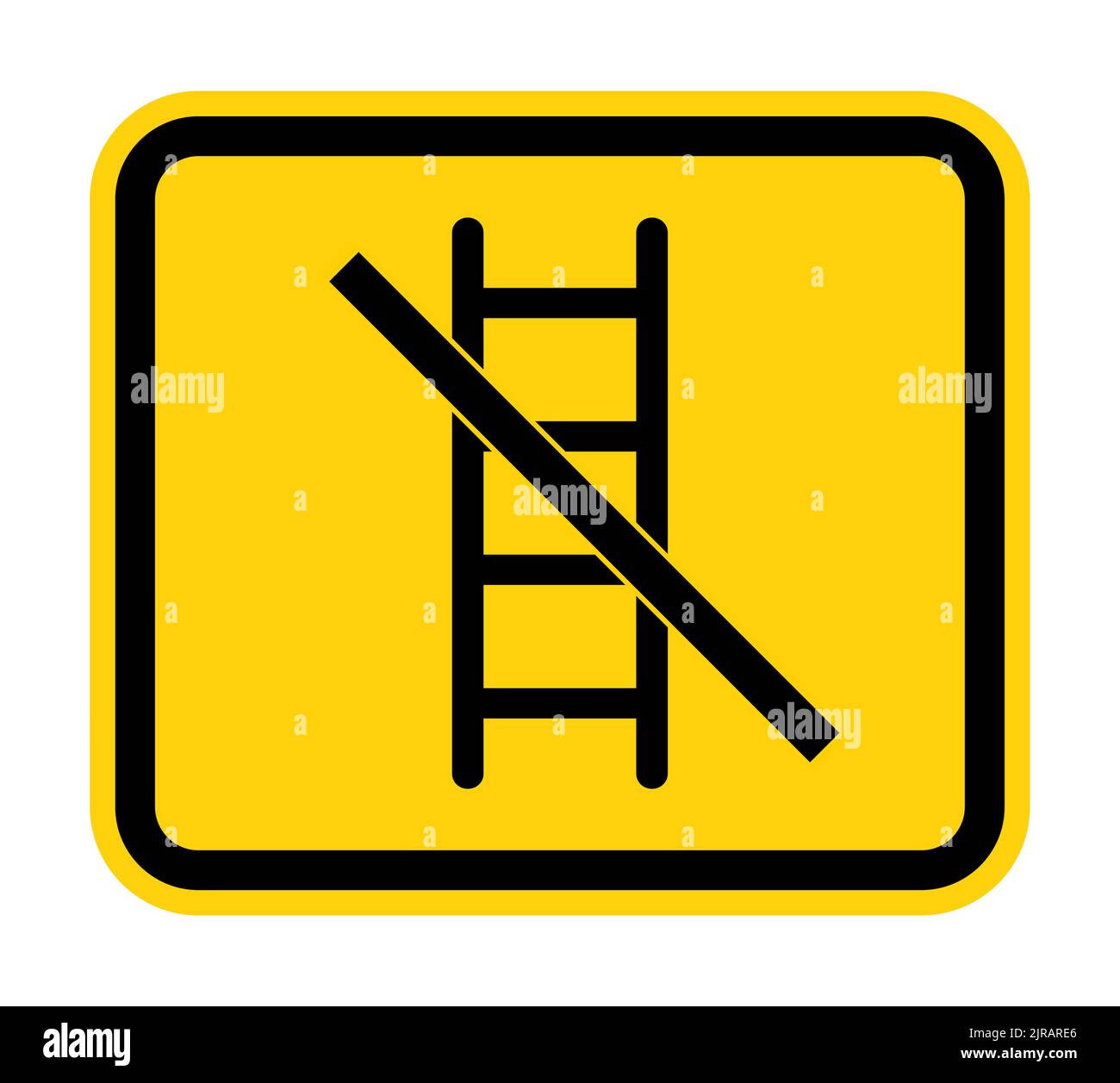 Do Not Use Ladders Symbol Stock Vector Image & Art - Alamy
