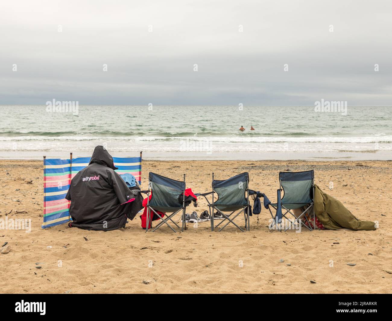Garrylucas, Cork, Ireland. 23rd August, 2022. A woman is all wrapped up ...