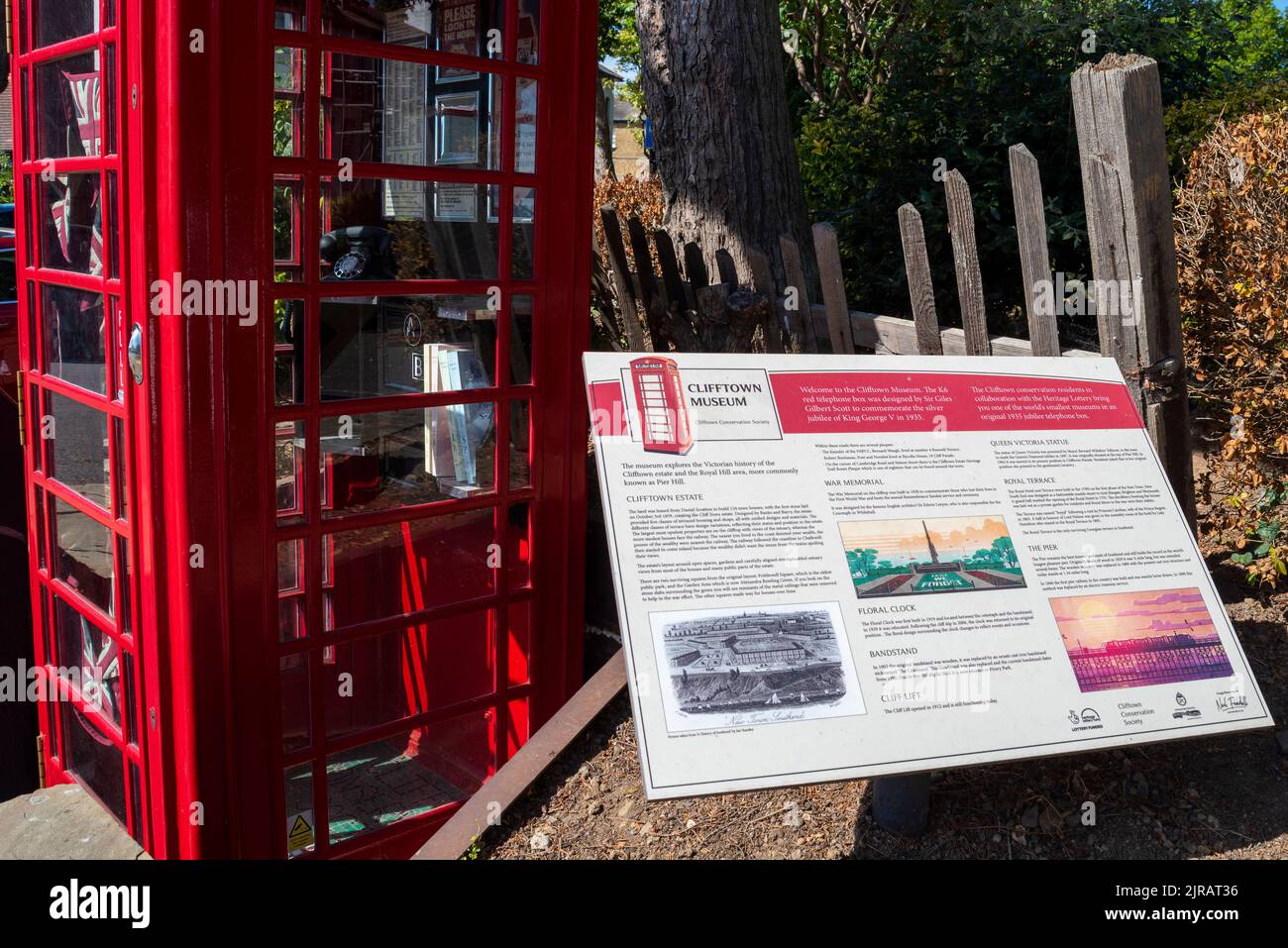 Clifftown Museum, in phone box, one of the world’s smallest museums in ...