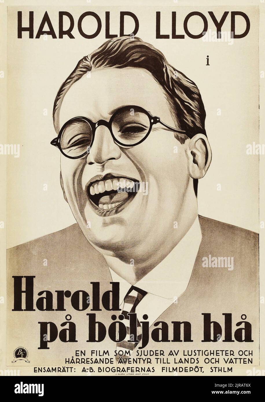 Harold lloyd advertisement hi-res stock photography and images - Alamy