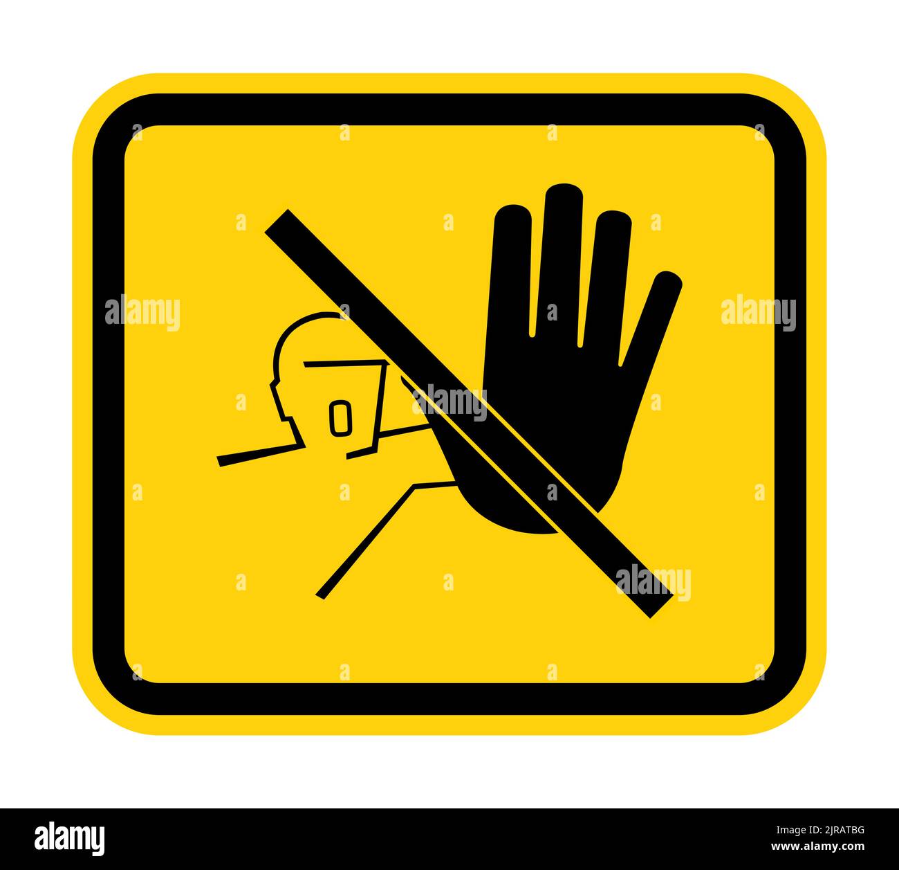 Do not enter before being allowed Stock Vector Image & Art - Alamy