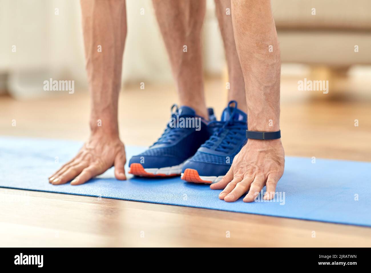 Foot exercise male mat hi-res stock photography and images - Alamy