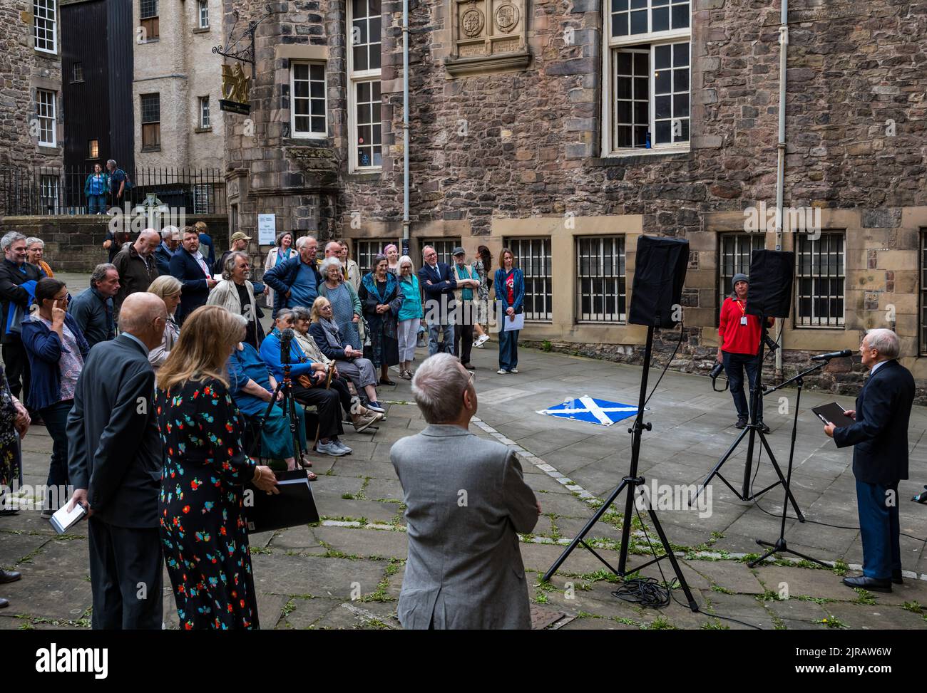 Edinburgh, Scotland, UK, 23 August 2022. George Bruce Flagstone ...