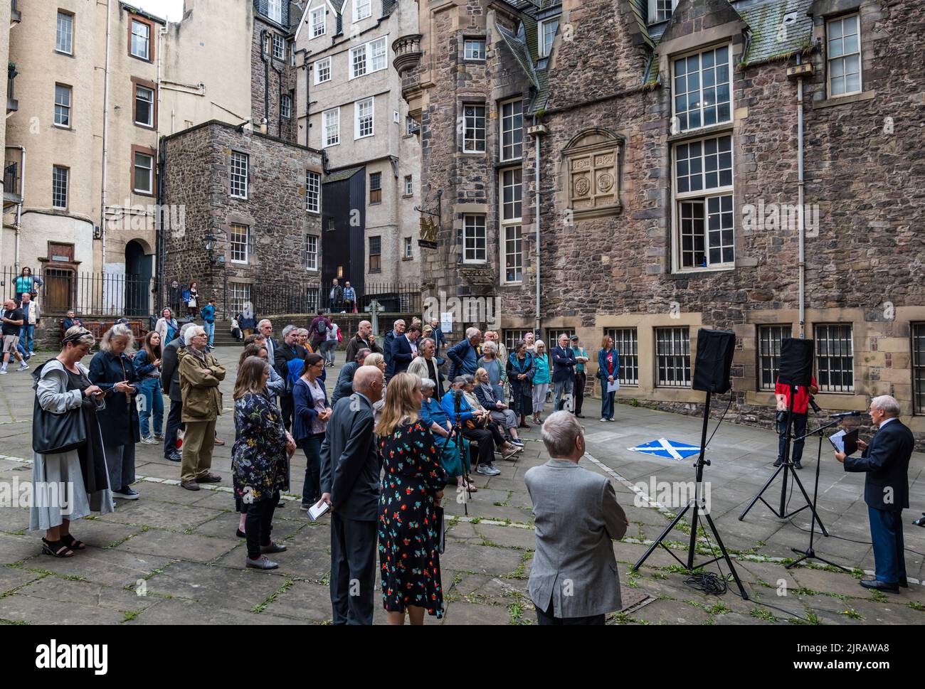 Edinburgh, Scotland, UK, 23 August 2022. George Bruce Flagstone ...