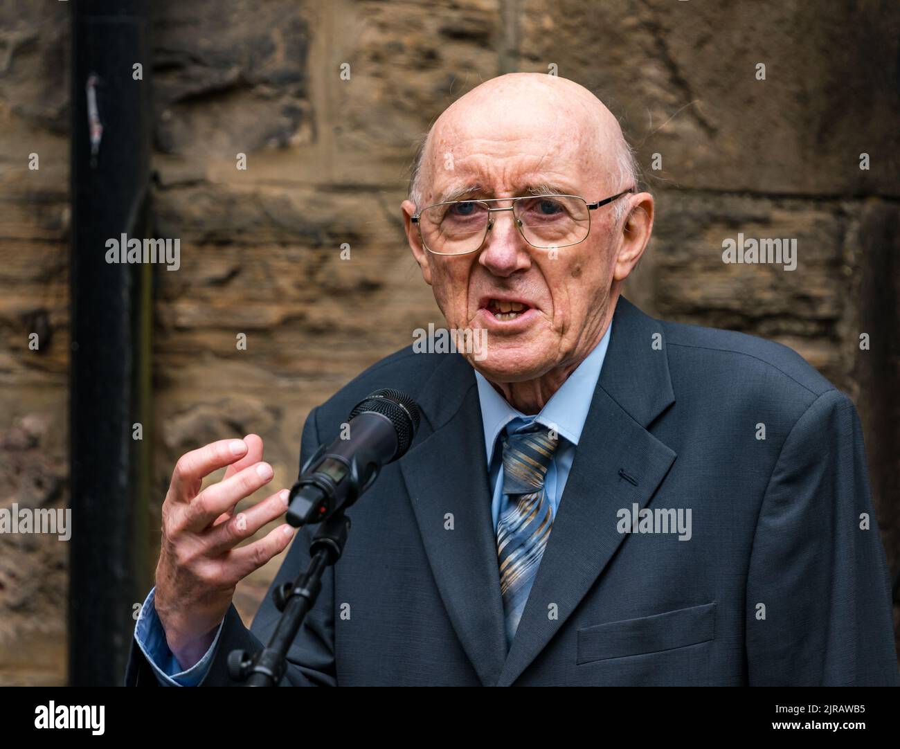 Edinburgh, Scotland, UK, 23 August 2022. George Bruce Flagstone ...