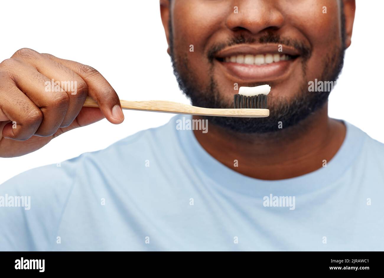 African man brushing teeth hi-res stock photography and images - Alamy