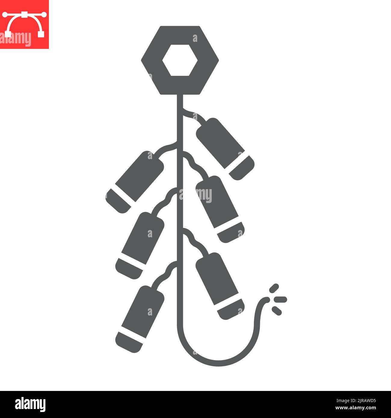 Chinese firecracker glyph icon, new year and traditional, chinese ...