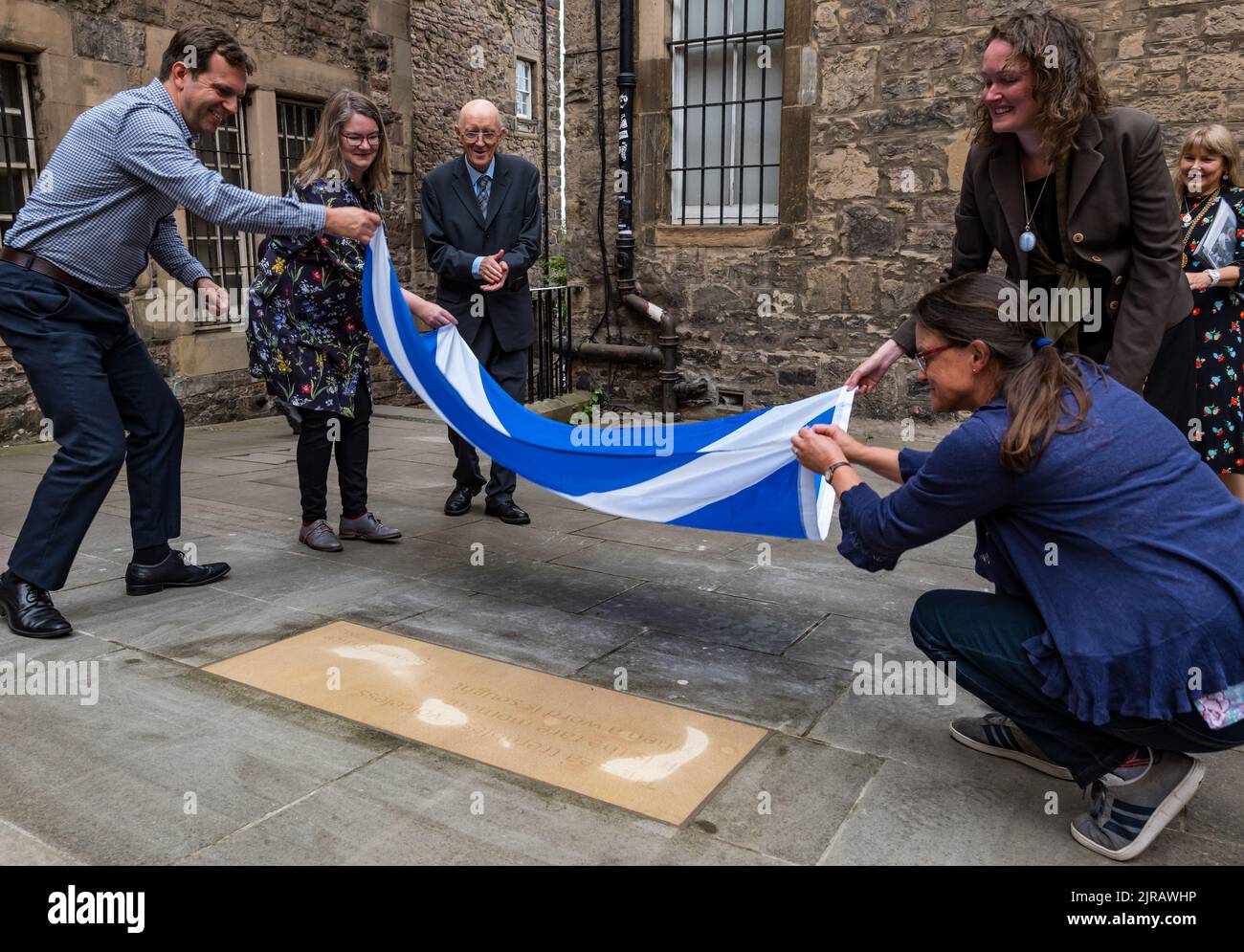 Edinburgh, Scotland, UK, 23 August 2022. George Bruce Flagstone ...